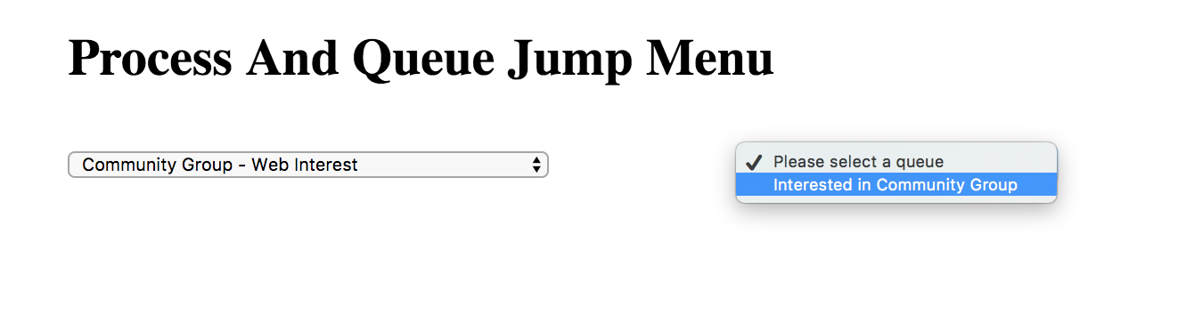 Create a process list drop down menu - Part II - CCB Tutorials